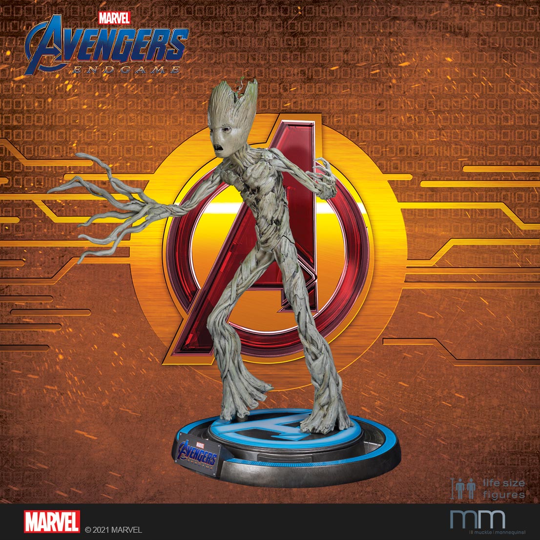 GROOT TEENAGE life-size figure - realistic figure from Avengers Endgame ...